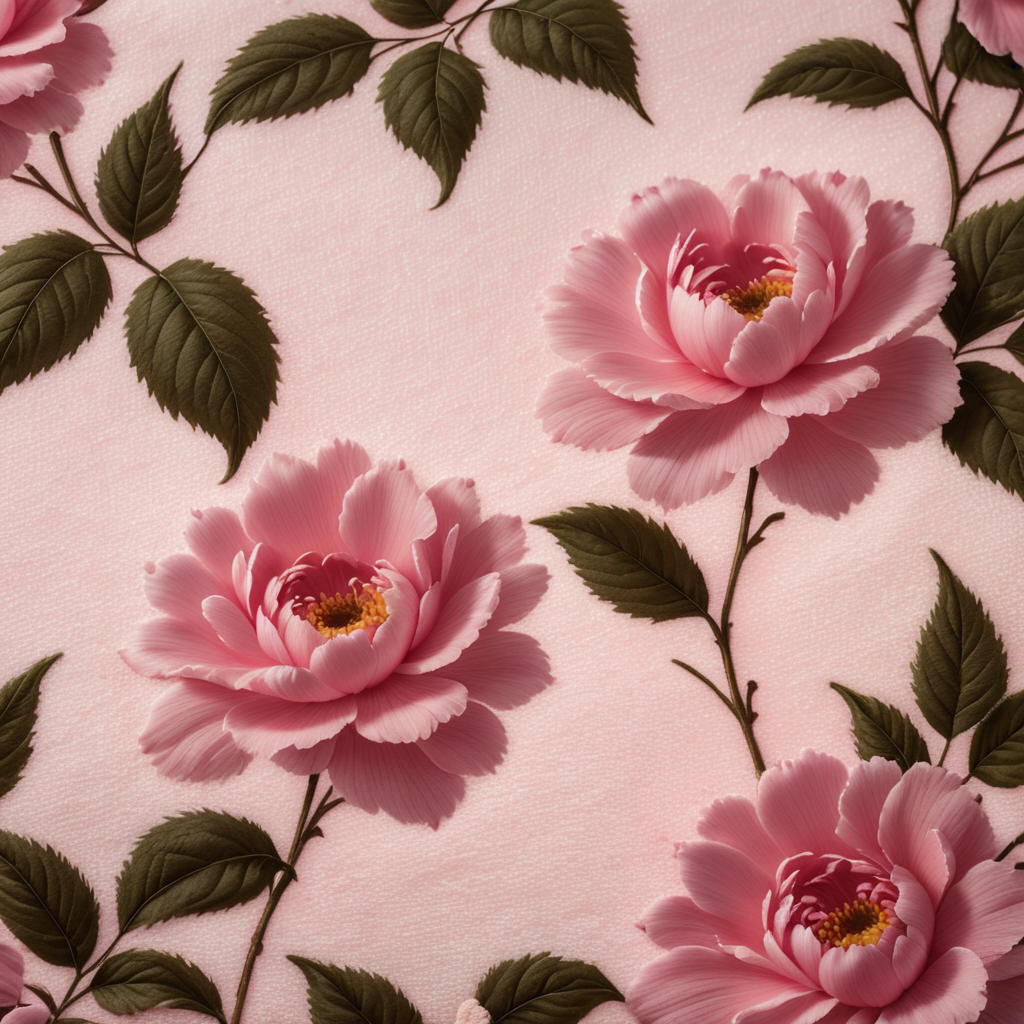 Premium Free ai Images | create sherpa fabric texture with floral ...