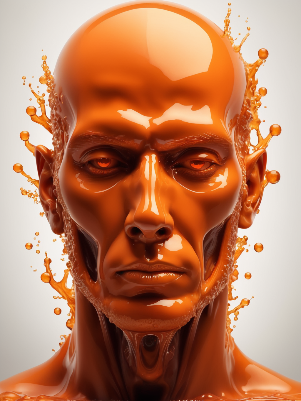 Premium Free ai Images | the human body is enveloped in an orange ...