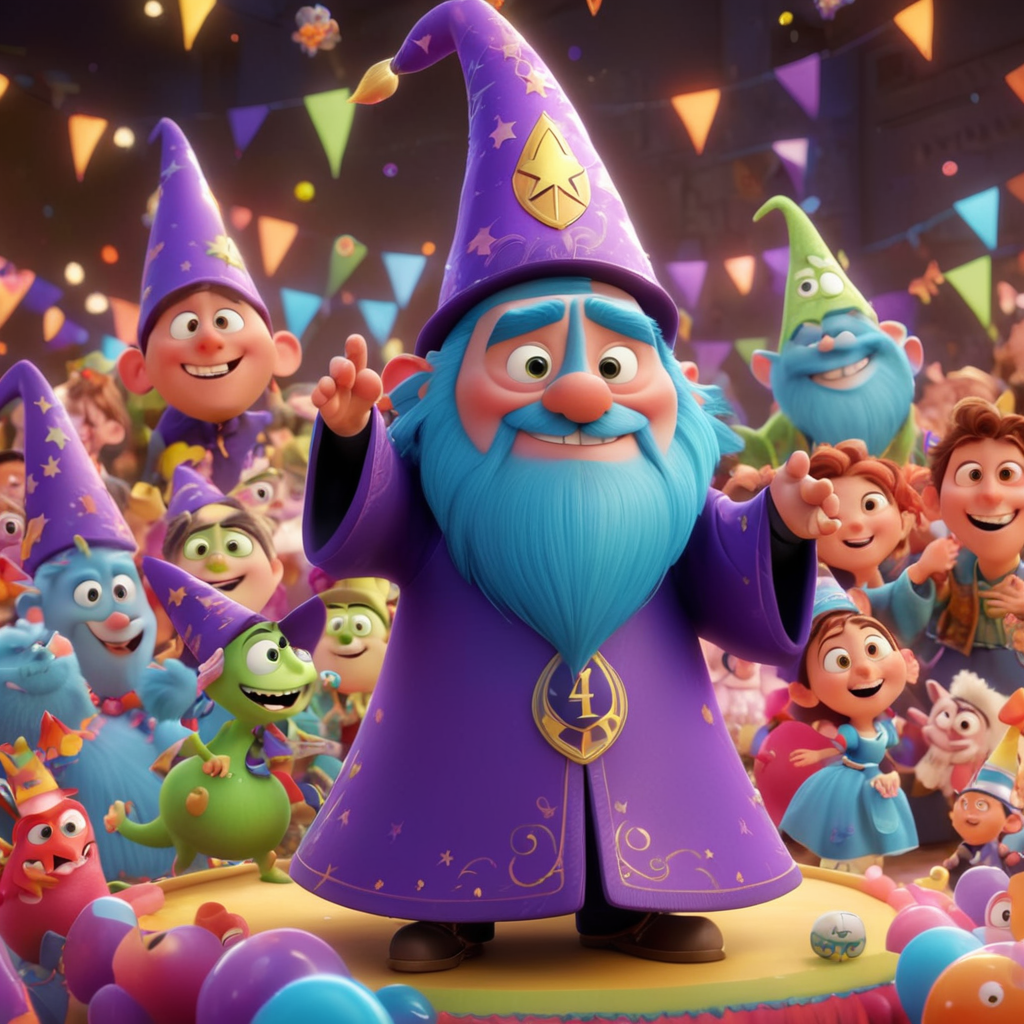 Premium Free ai Images | wizard in crazy party
