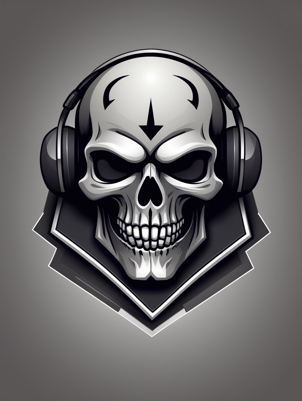 Premium Free ai Images | skull gaming logo vector image