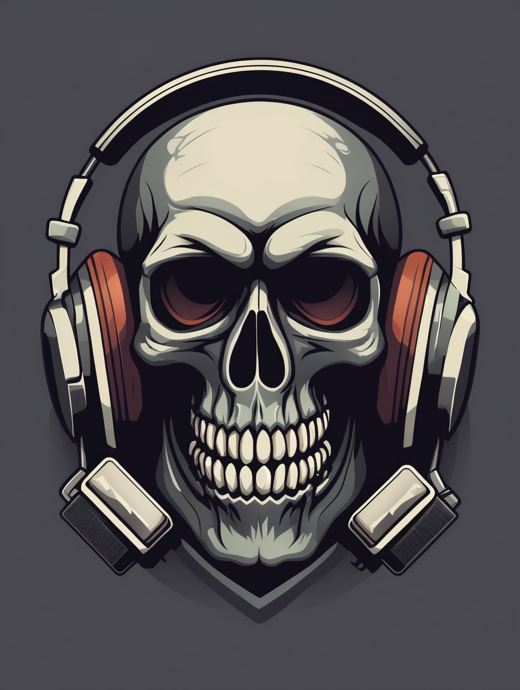 Premium Free ai Images | skull gaming logo vector image