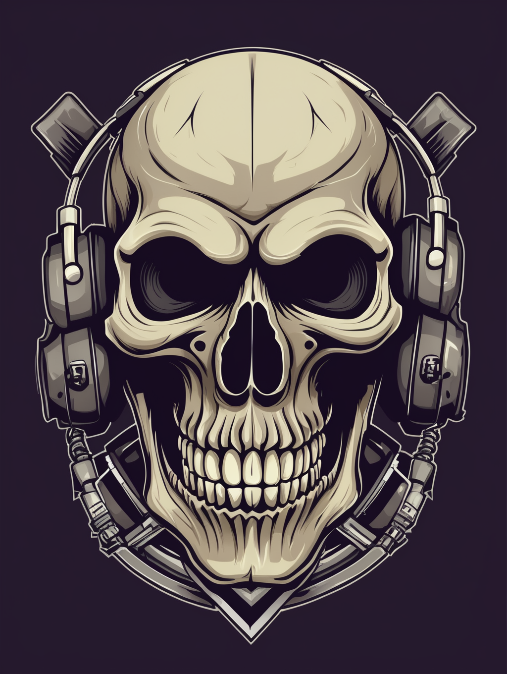 Premium Free ai Images | skull gaming logo vector image