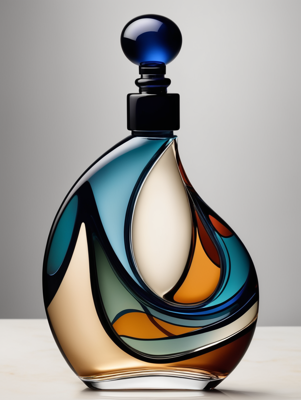 Premium Free ai Images | perfume bottle with abstract look design ...