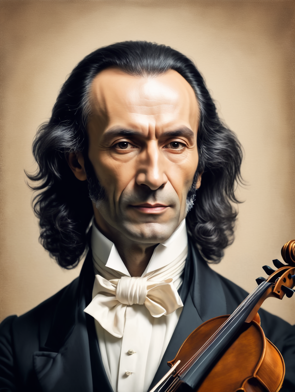 Premium Free ai Images | portrait of paganini that is why paganini is ...