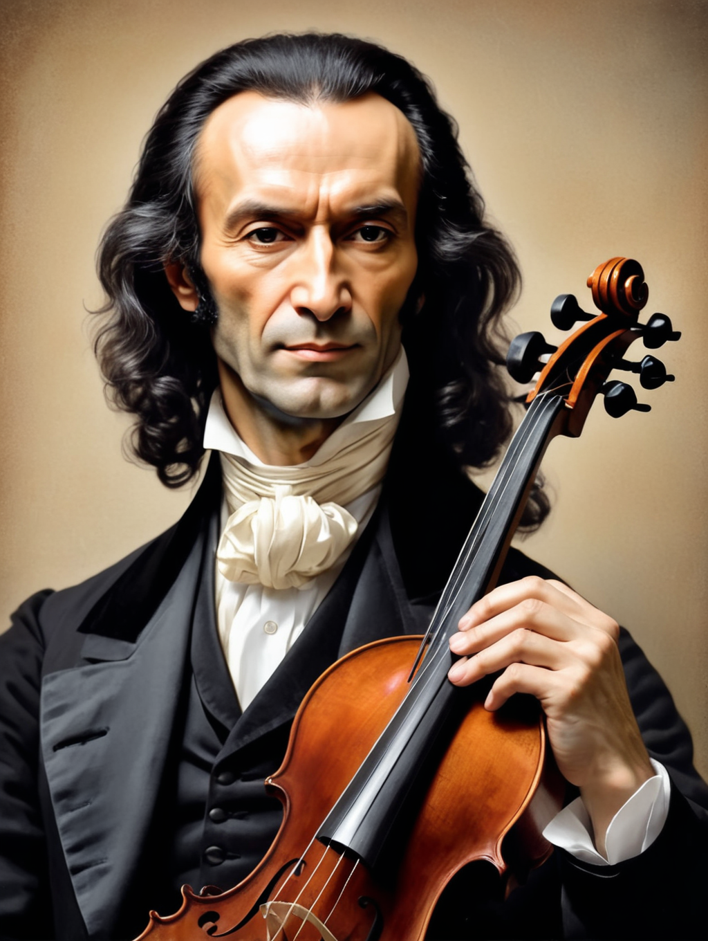 Premium Free ai Images | portrait of paganini that is why paganini is ...