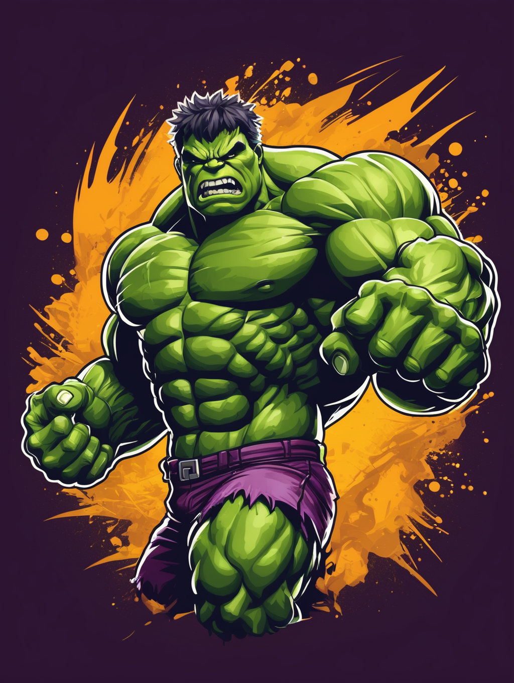 Premium Free ai Images | vector hulk smash mascot logo gaming bright ...
