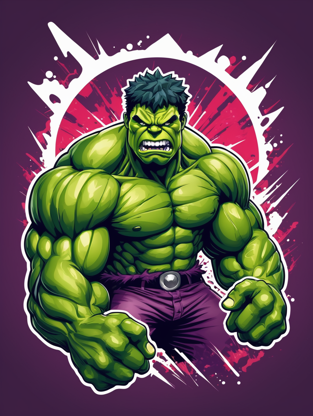 Premium Free ai Images | vector hulk smash mascot logo gaming bright ...