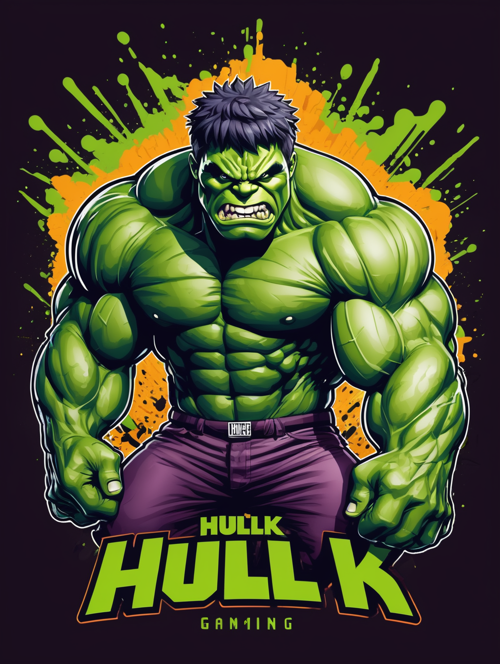 Premium Free ai Images | vector hulk smash mascot logo gaming bright ...