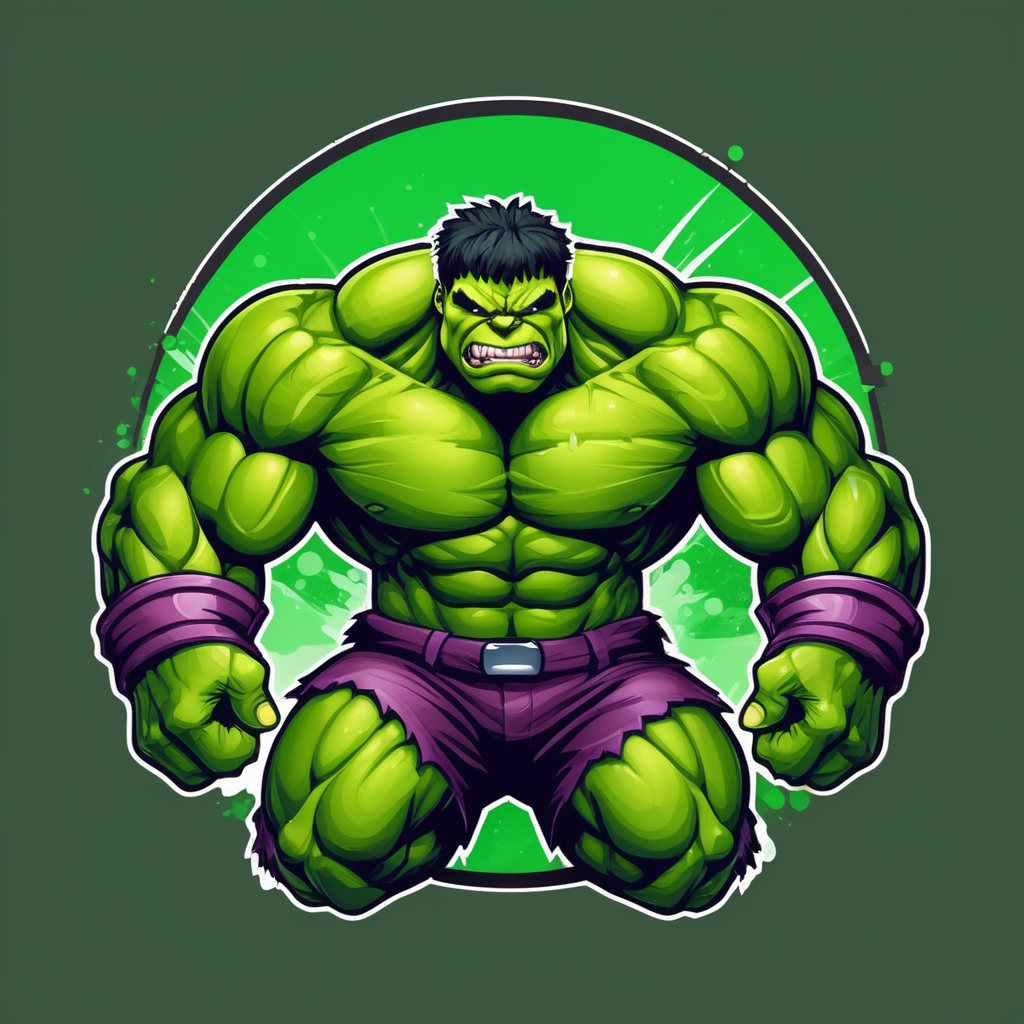 Premium Free ai Images | vector hulk smash mascot logo gaming bright colors gaming logo vector image