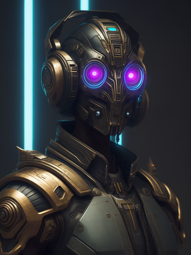 Lumenor AI Image Generation - cangaceiro futurista ciberpunk