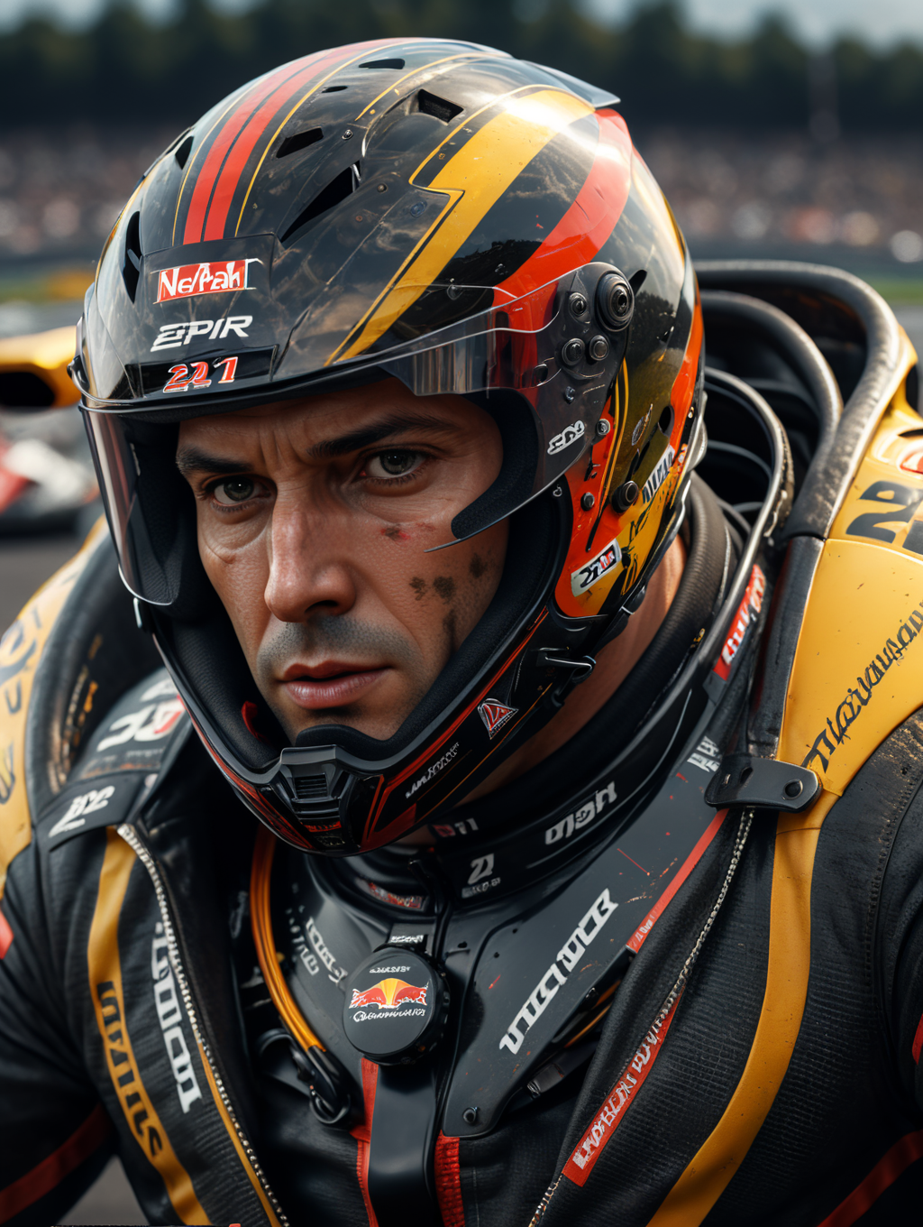 Premium Free ai Images | number racing style unique model