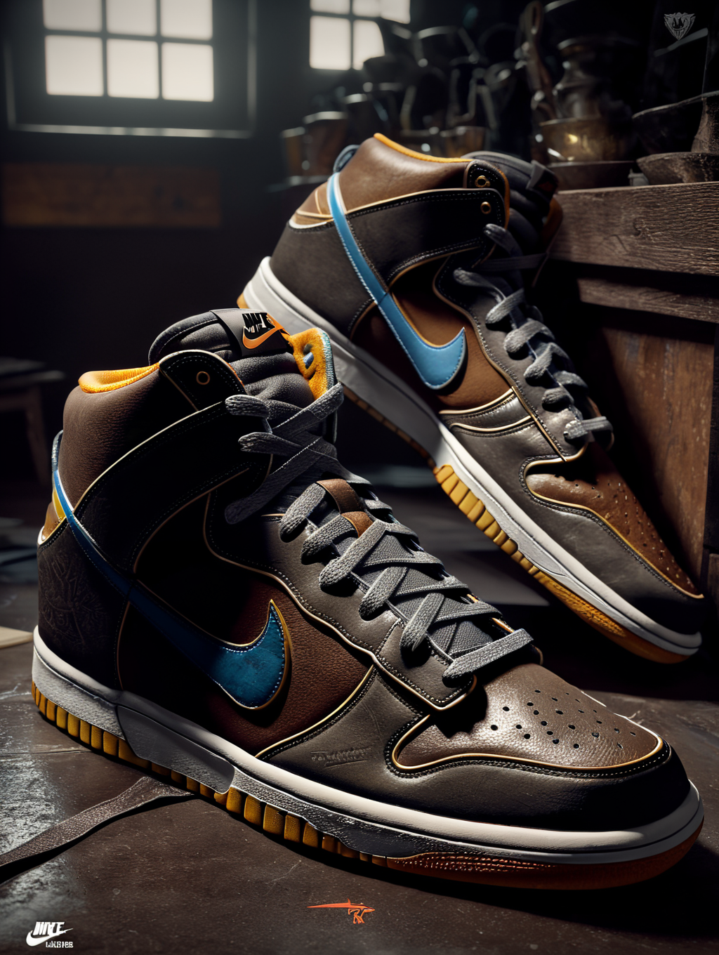 Premium Free ai Images | nike dunks