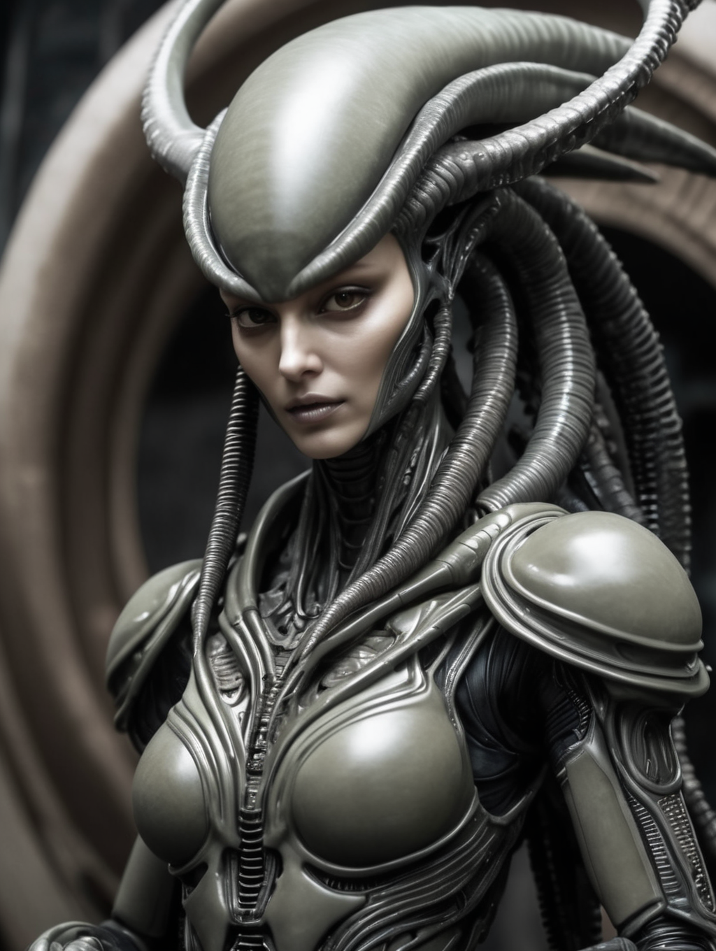 Premium Free ai Images | xenomorph godess