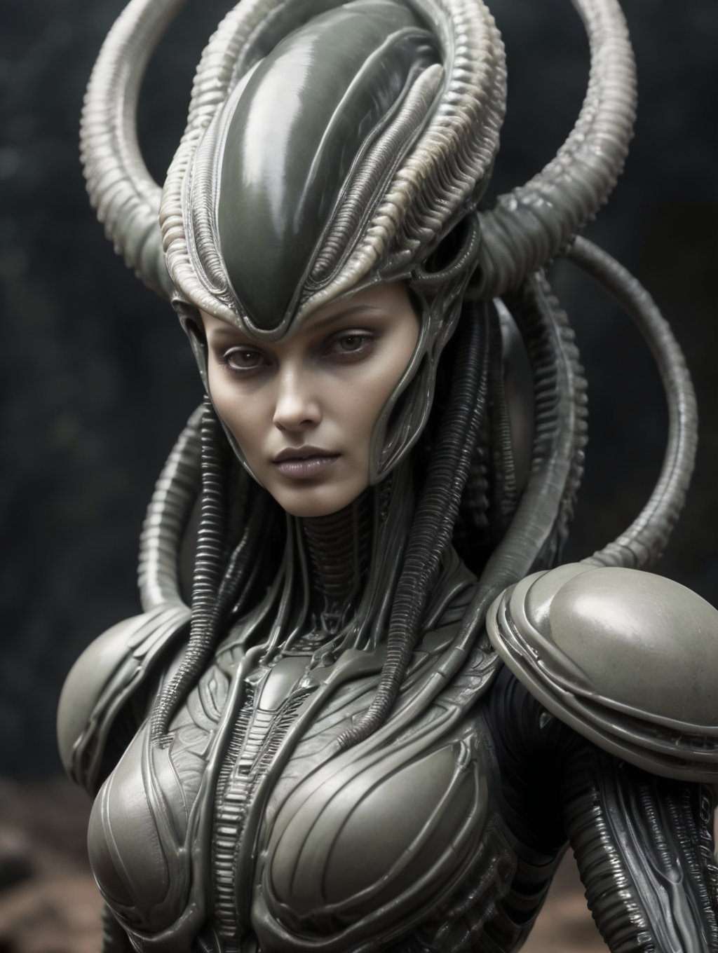 Premium Free ai Images | xenomorph godess