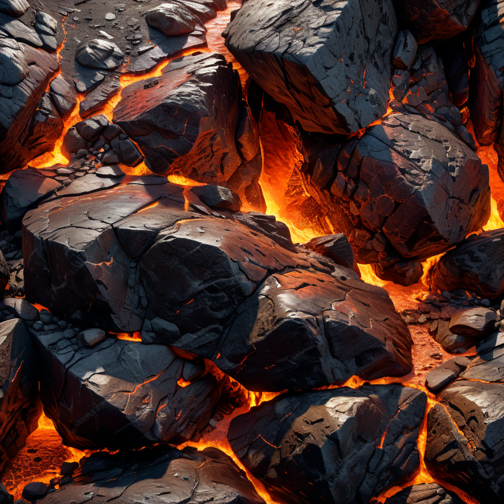 Premium Free ai Images | rendered magma rock texture dark