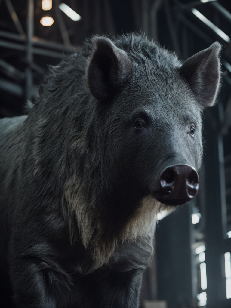 Premium Free ai Images | angry wild boar face