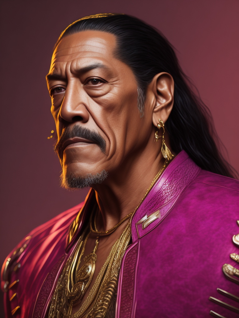 Premium Free ai Images | danny trejo in pink barbie clothes