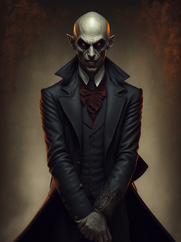 Premium Free ai Images | nosferatu vampire the masquerade hideous ...