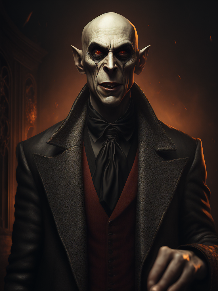 Premium Free ai Images | nosferatu vampire the masquerade hideous ...