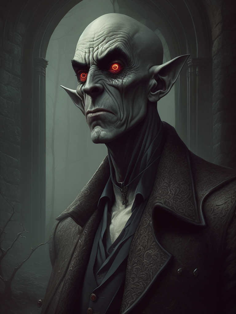 Premium Free ai Images | nosferatu vampire the masquerade hideous ...