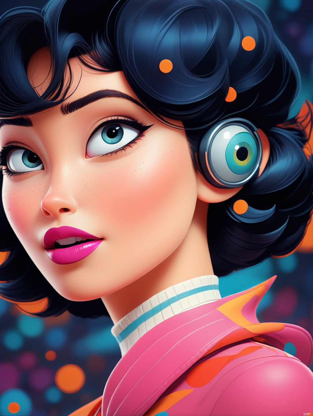 Premium Free ai Images | vector fashion portrait of model girl poster ...