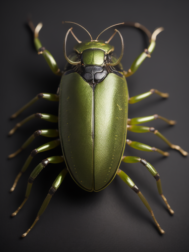 Premium Free ai Images | beautiful beetle metallic gold and lime green ...