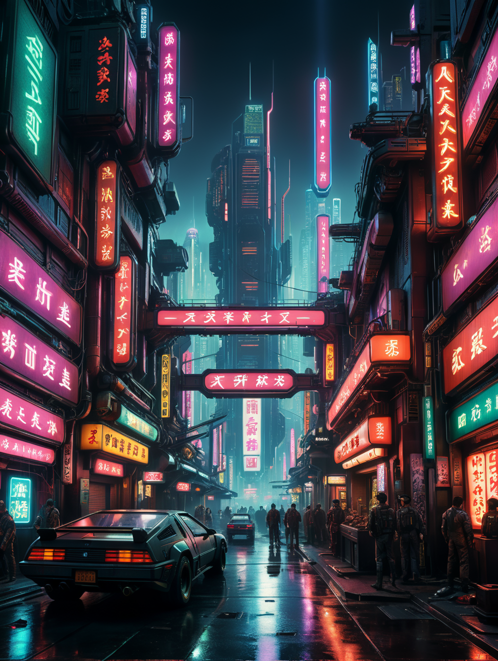 Premium Free ai Images | sci texture in the cyberpunk movie world akira ...