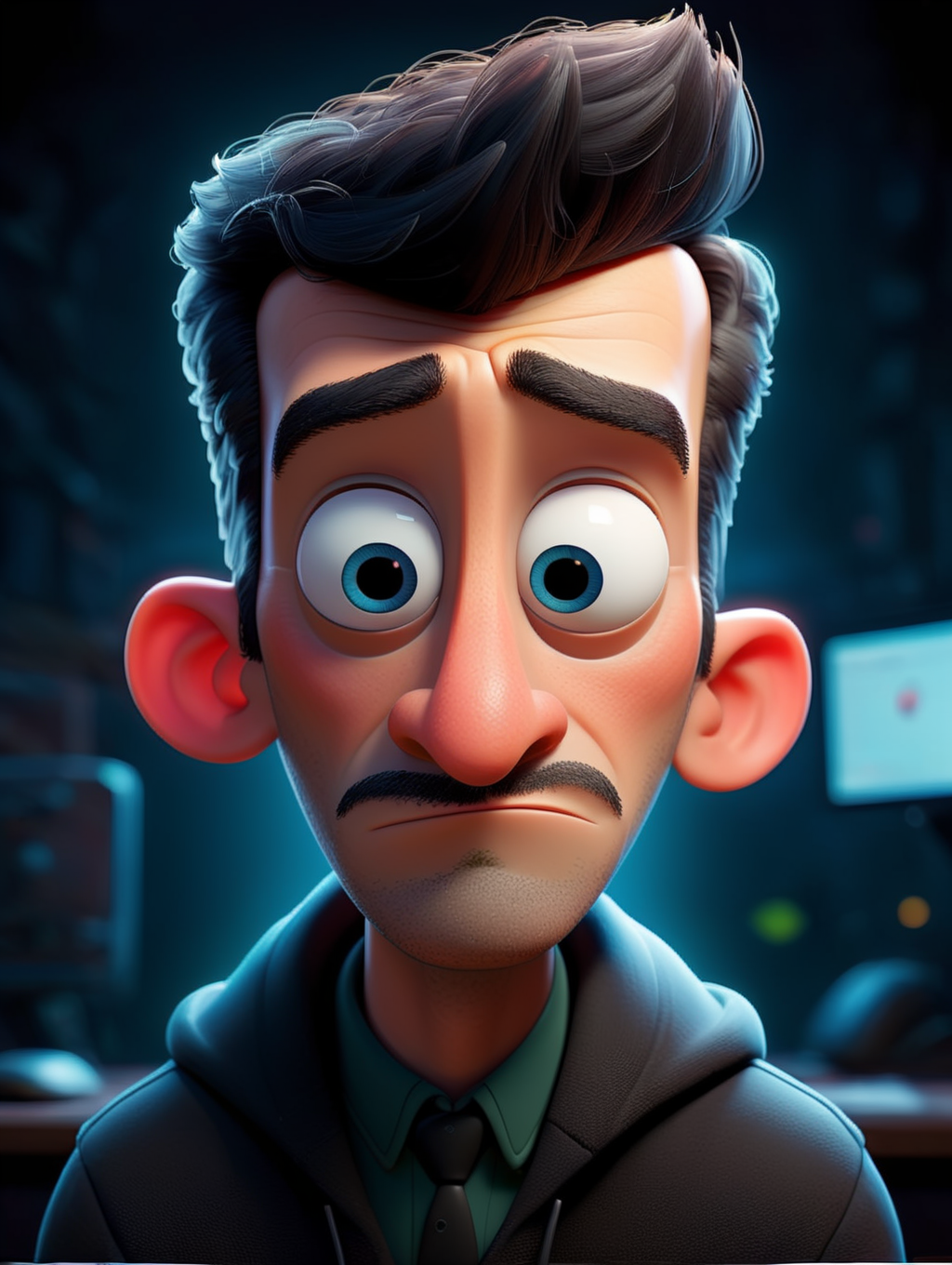 Premium Free ai Images | create hacker man front portrait