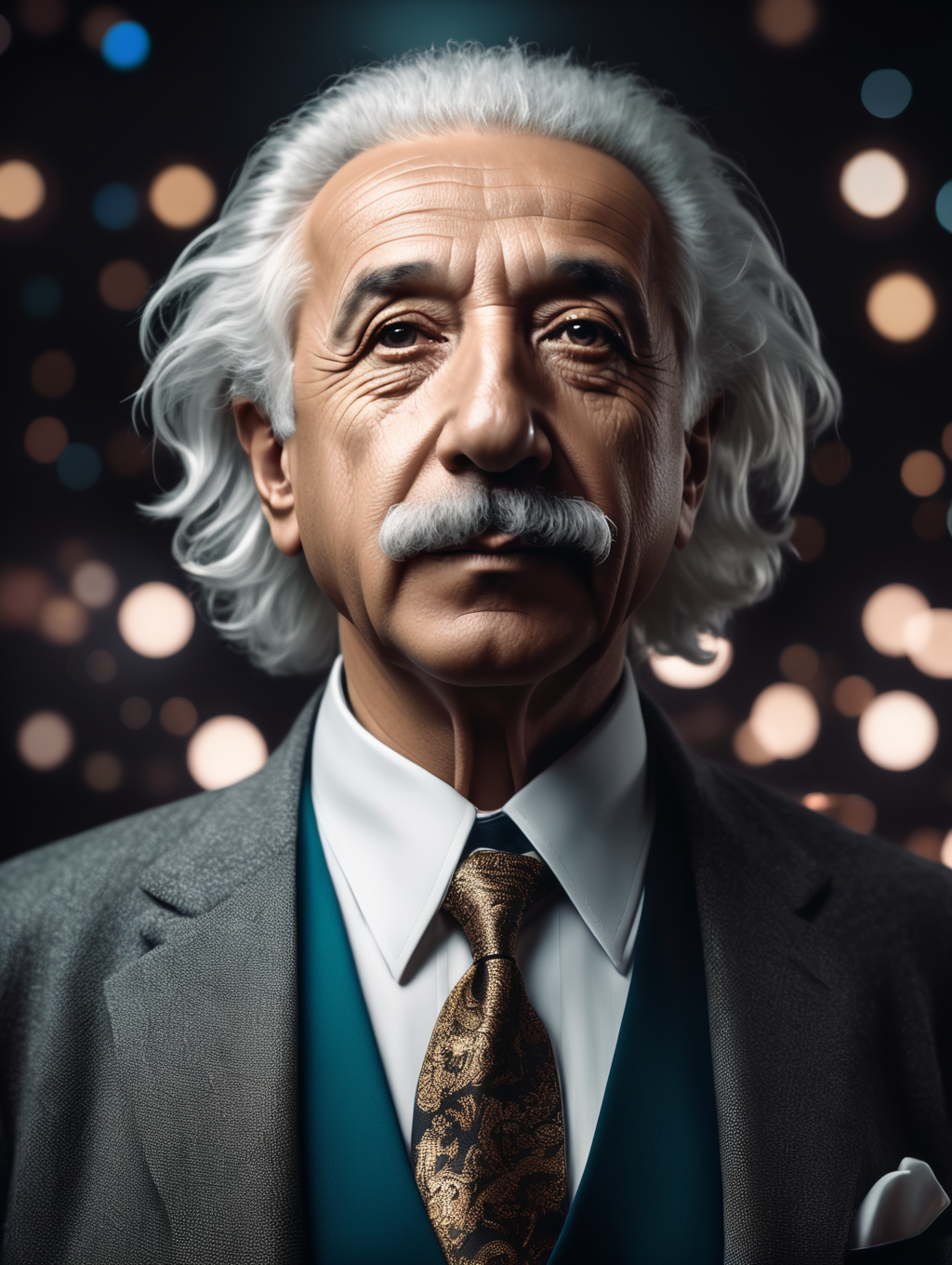 Premium Free ai Images | albert einstein in dj style swagger in his ...