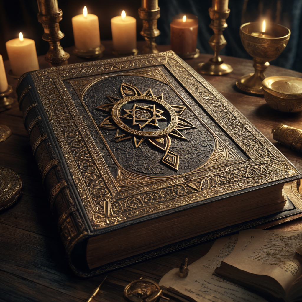 Premium Free ai Images | jewish holy book on holy looking background