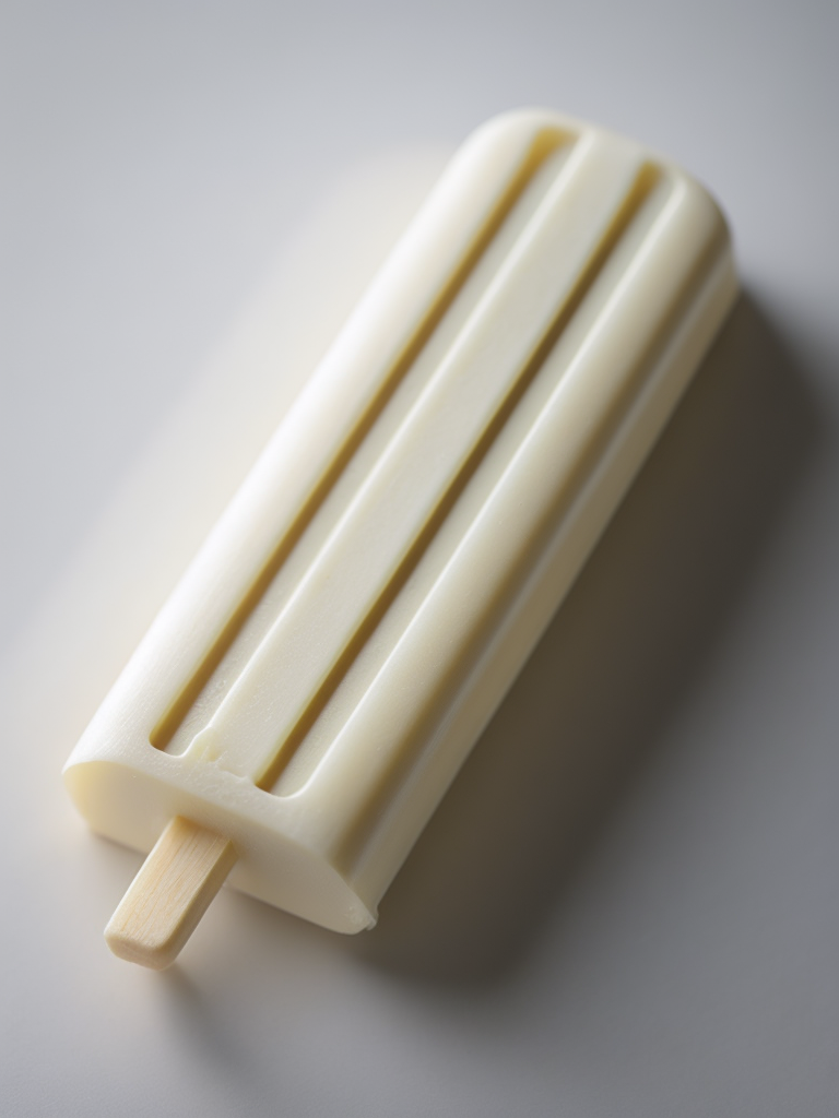 Premium Free ai Images | vanilla white popsicle on white background