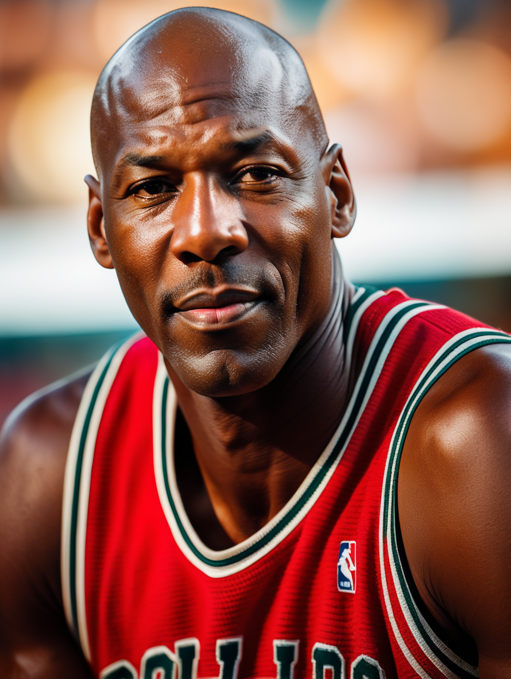 Premium Free ai Images | portrait of michael jordan bright and ...
