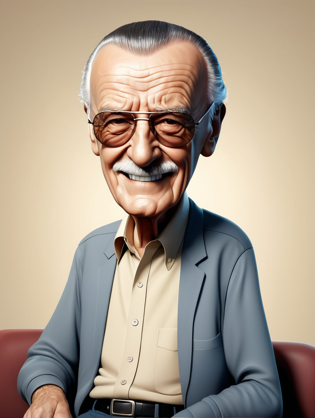 Premium Free ai Images | stan lee cartoon