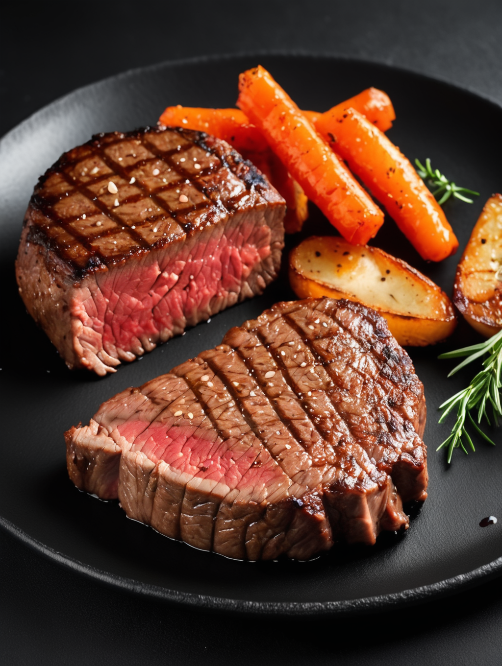 Premium Free ai Images | labai skanus sultingas jautienos steikas ...