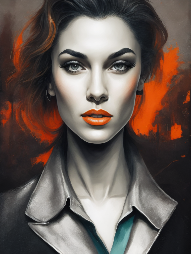 Premium Free ai Images | portrait of trump illustration ink france ...