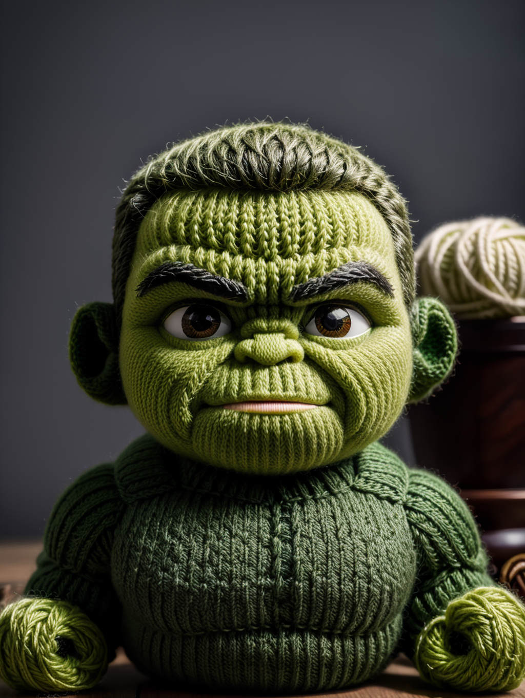 Premium Free ai Images | hulk knitted toy marvel crafty creations geeky ...