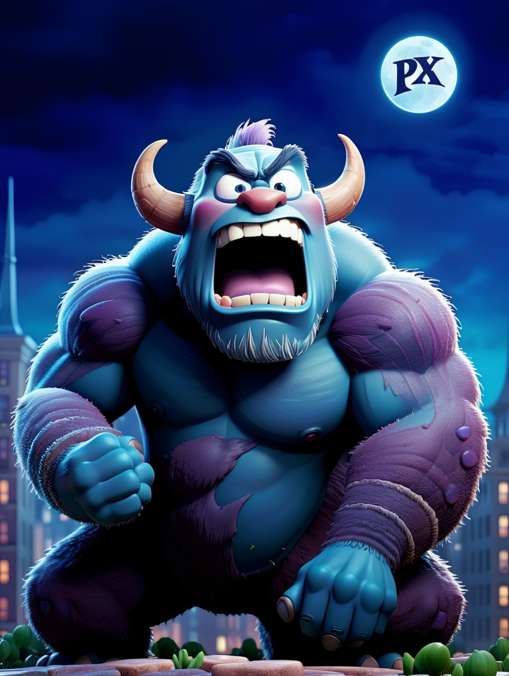 Premium Free ai Images | big evil monster