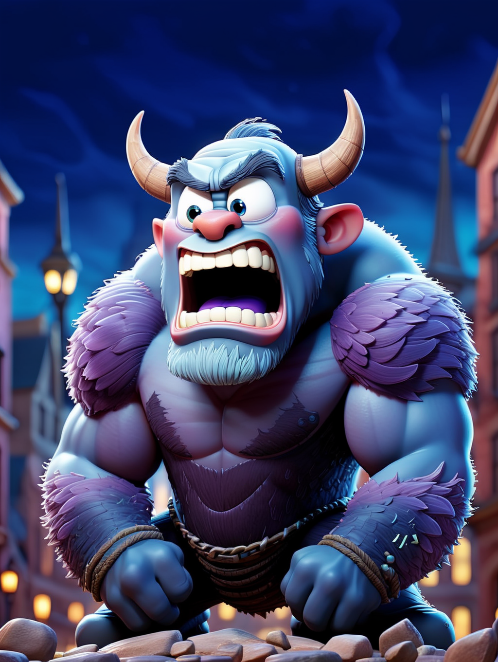 Premium Free ai Images | big evil monster