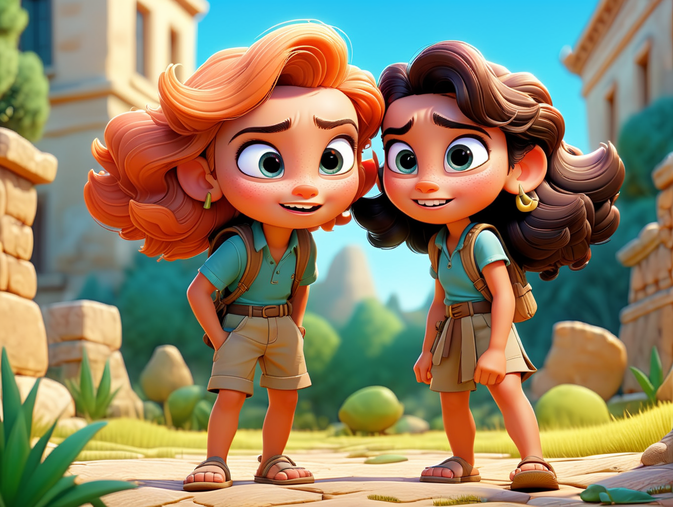 Premium Free ai Images | vibrant playful poster with cartoon like ...