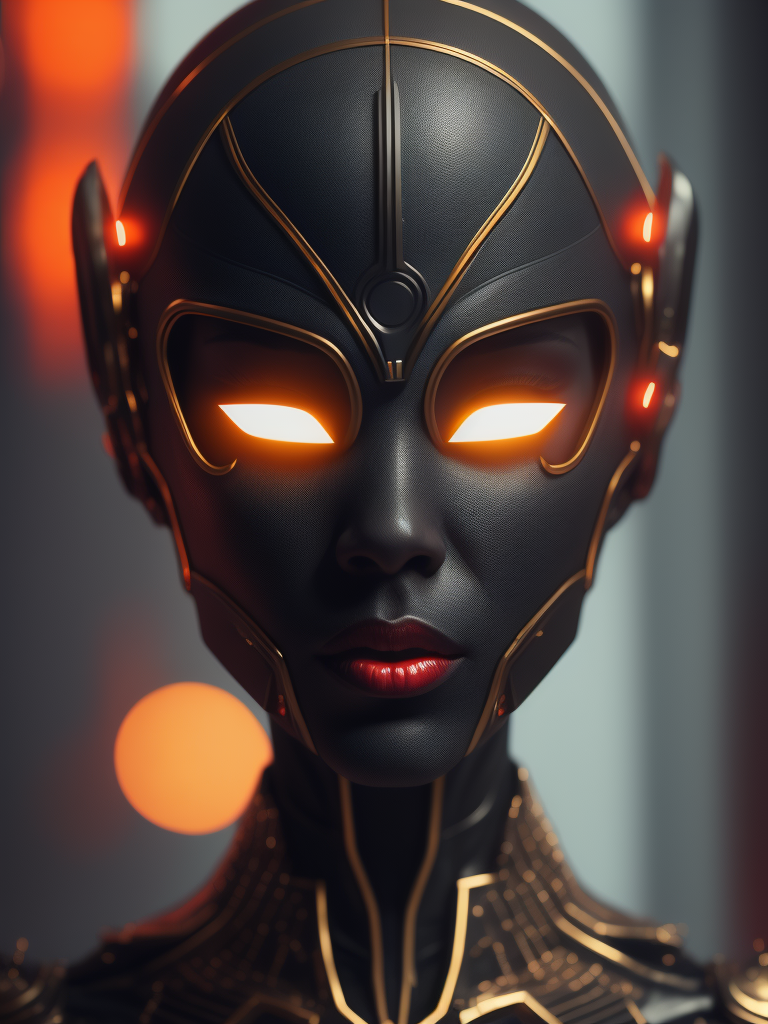 Premium Free ai Images | contemporary humanoid woman alien with cyber ...