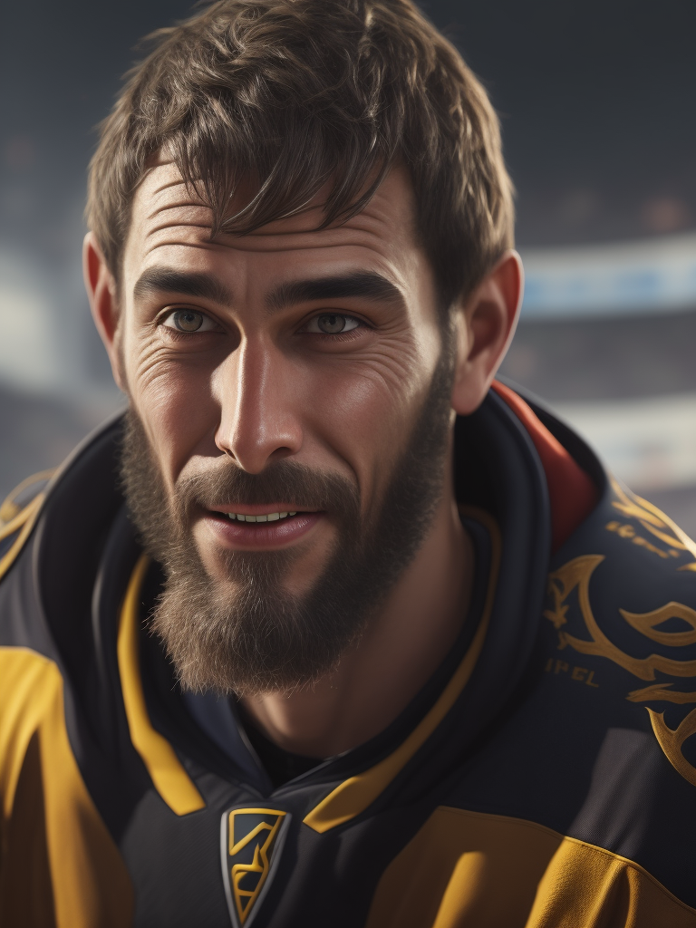 Premium Free ai Images | hockey player missing tooth