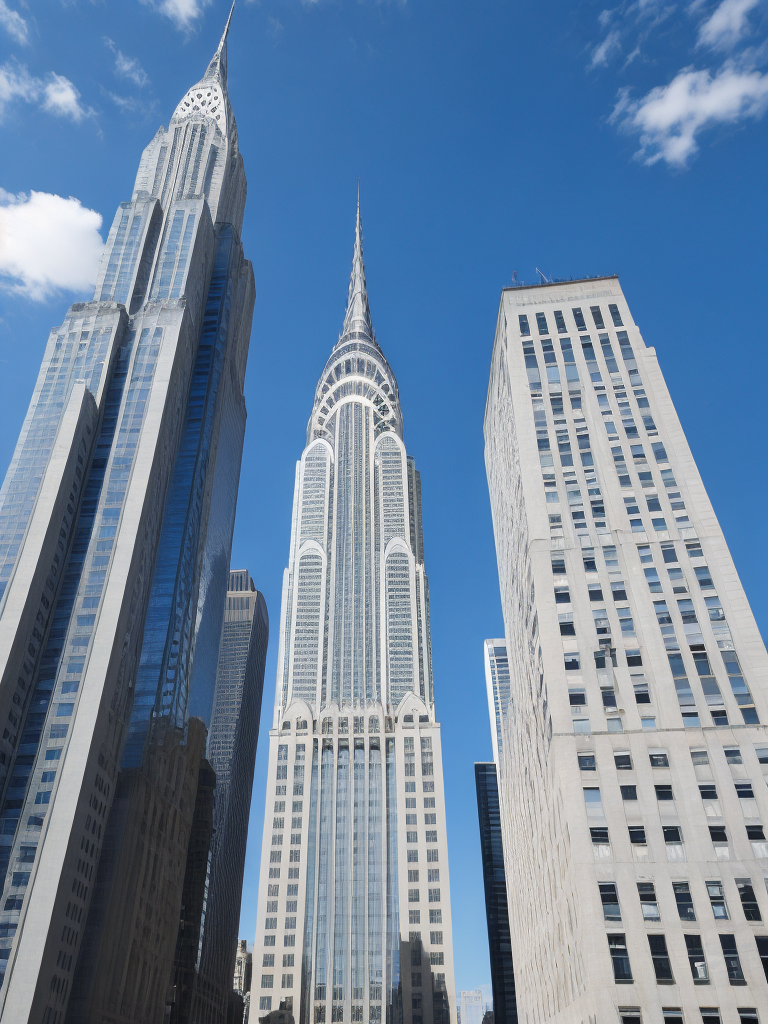Premium Free ai Images | chrysler building new york in the background ...