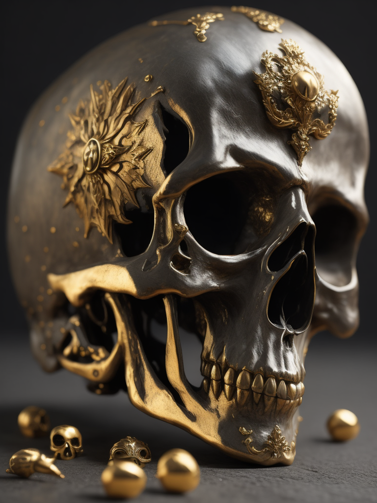 Premium Free ai Images | embrace the beauty of the macabre with skulls ...