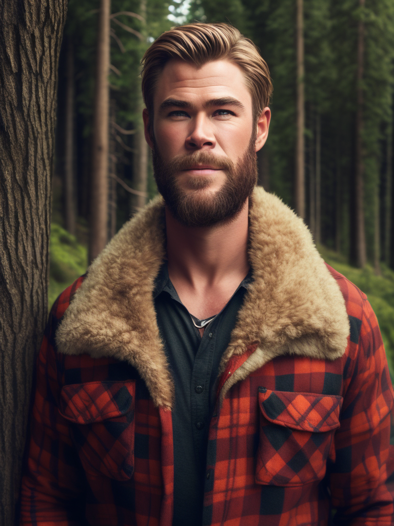 Premium Free ai Images | portrait of chris hemsworth as canadian ...