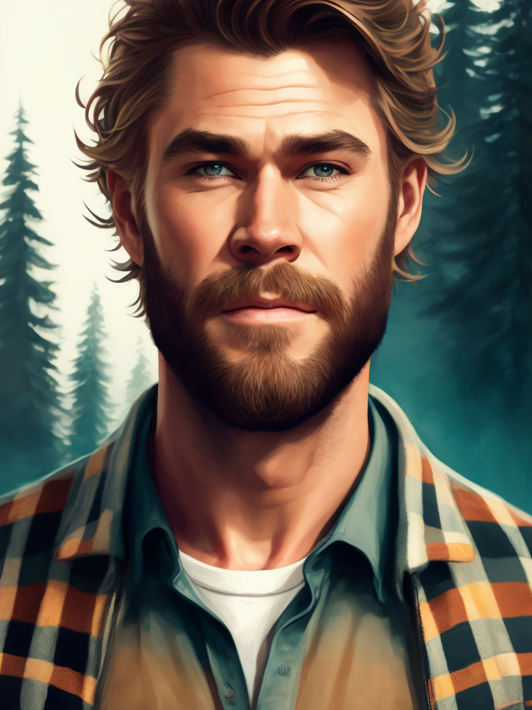 Premium Free ai Images | portrait of chris hemsworth as canadian ...