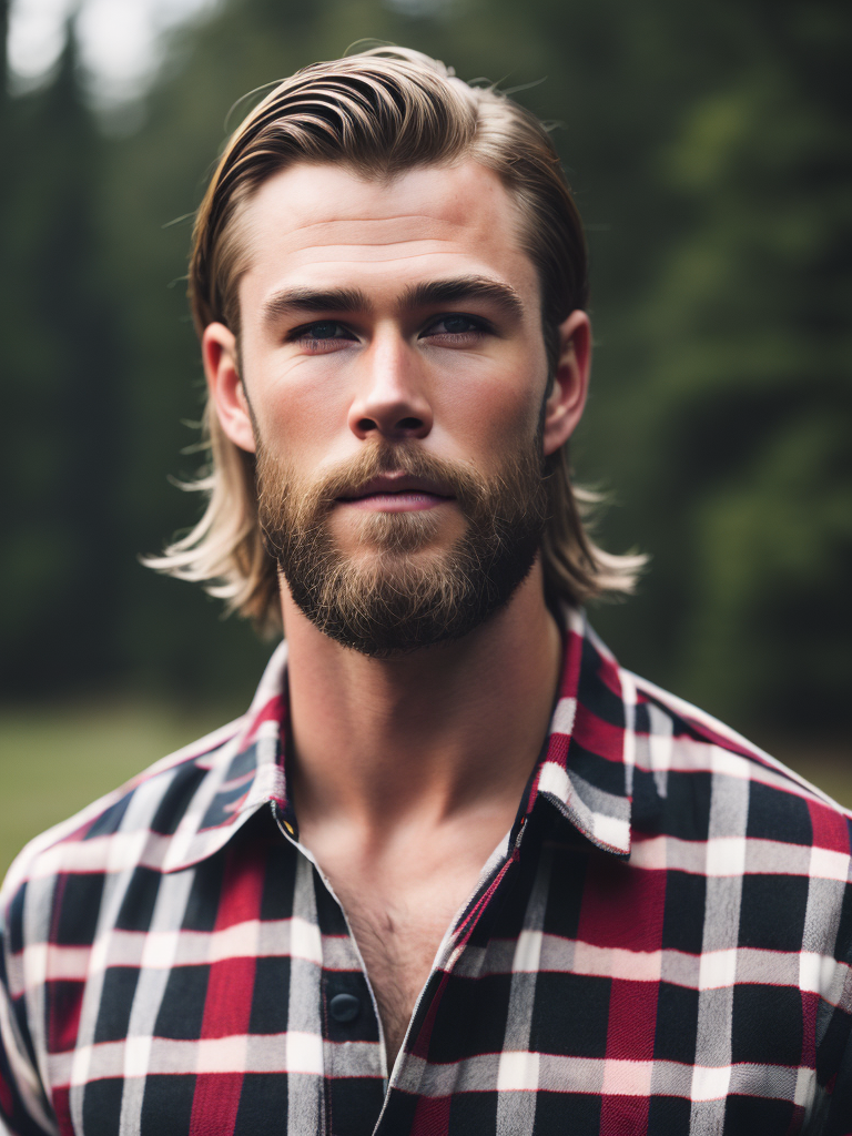 Premium Free ai Images | portrait of chris hemsworth as canadian ...