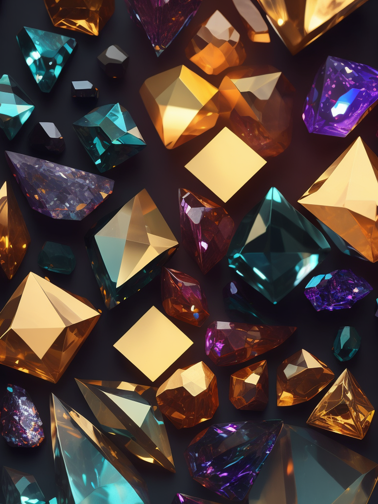 Premium Free ai Images | crystal texture pattern background top view ...