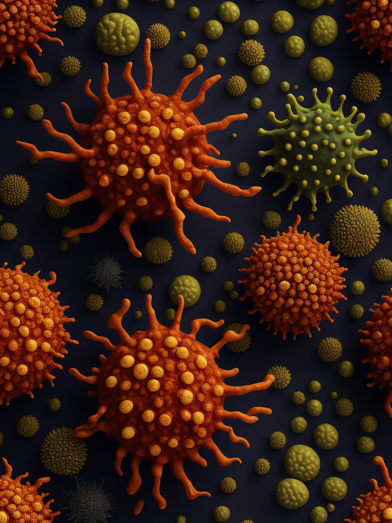 Premium Free ai Images | bacteria texture pattern background top view ...