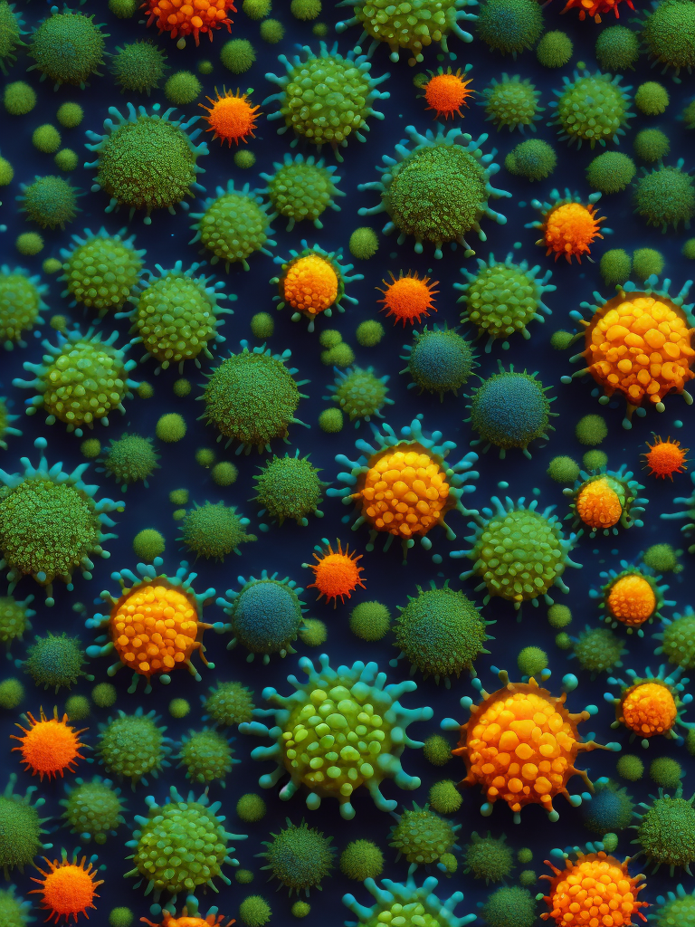 Premium Free ai Images | bacteria texture pattern background top view ...