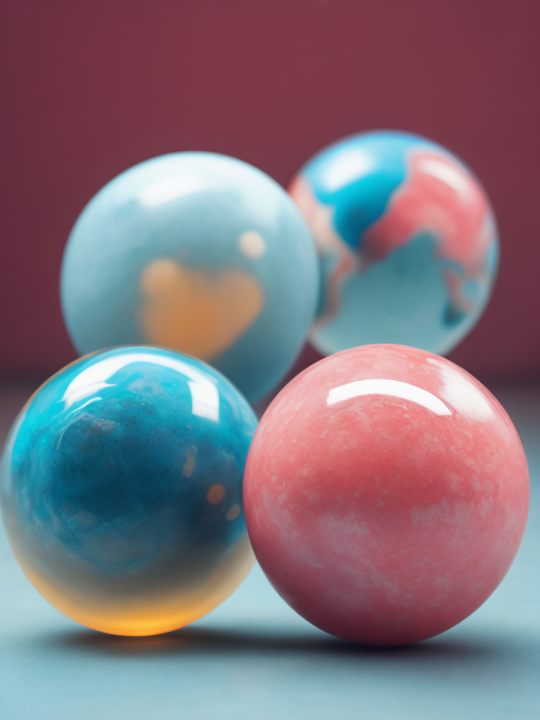 Premium Free ai Images | balls of unstirred paint marbling floating loosely in empty photo ...